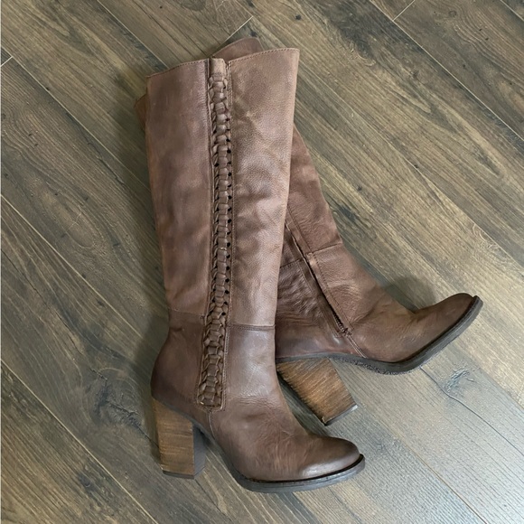 Sbicca | Shoes | New Leather Kneehigh Boots | Poshmark